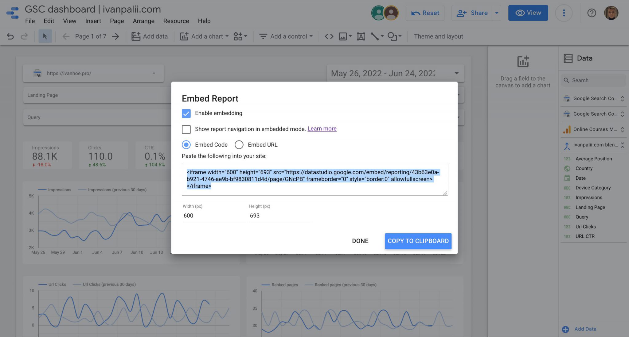 How to Embed a Looker Studio Report 【 ⚠️ Two Options】