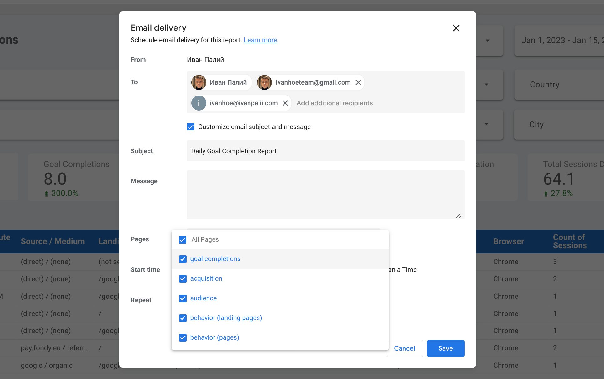 Google Data Studio Email Reports【 ⚠️ How to Set Up】